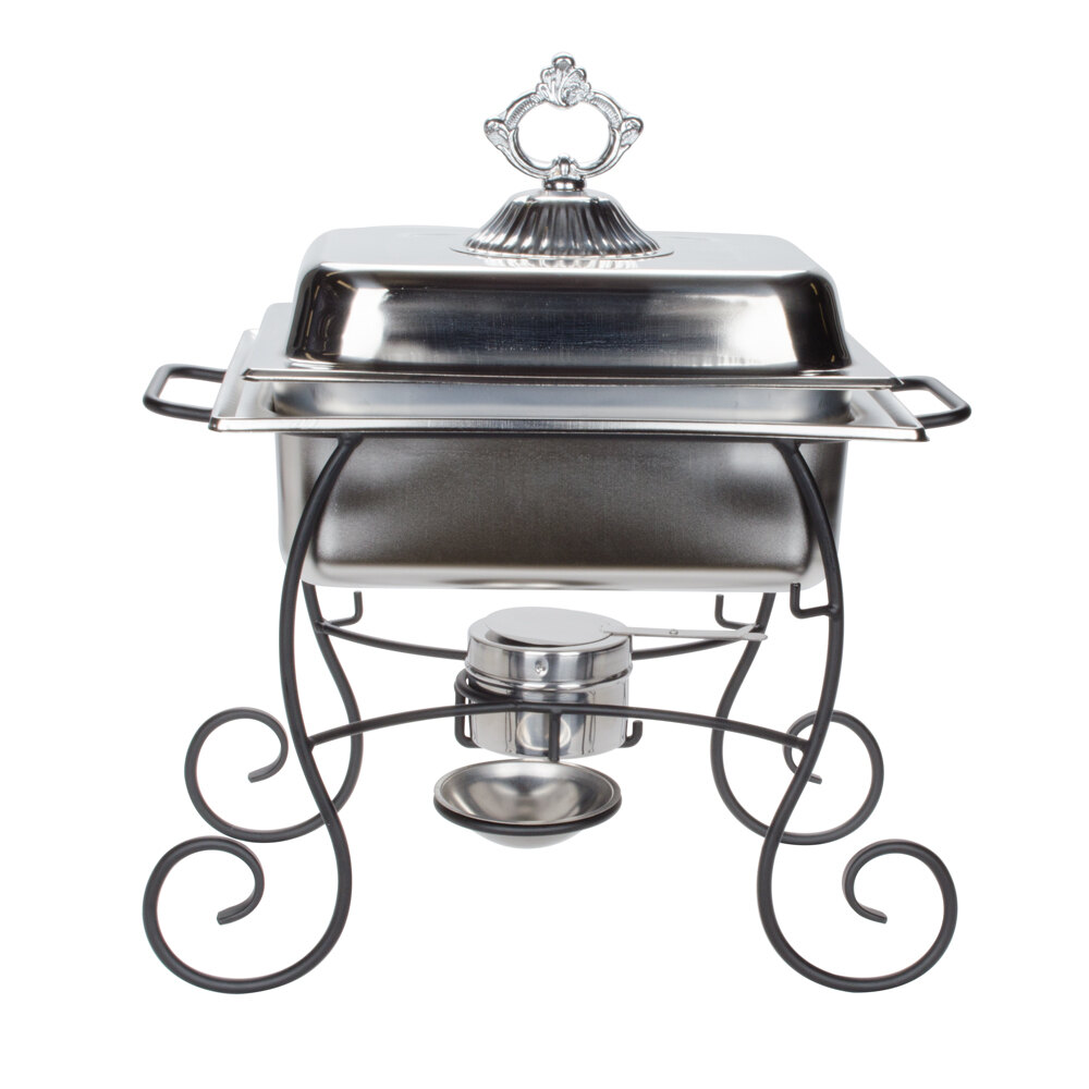 Choice Wrought Iron 1/2 Size Chafer Stand