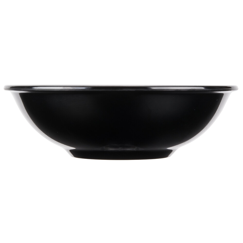 Tablecraft 282B Round 32 oz. Black Melamine Bowl - 48/Case