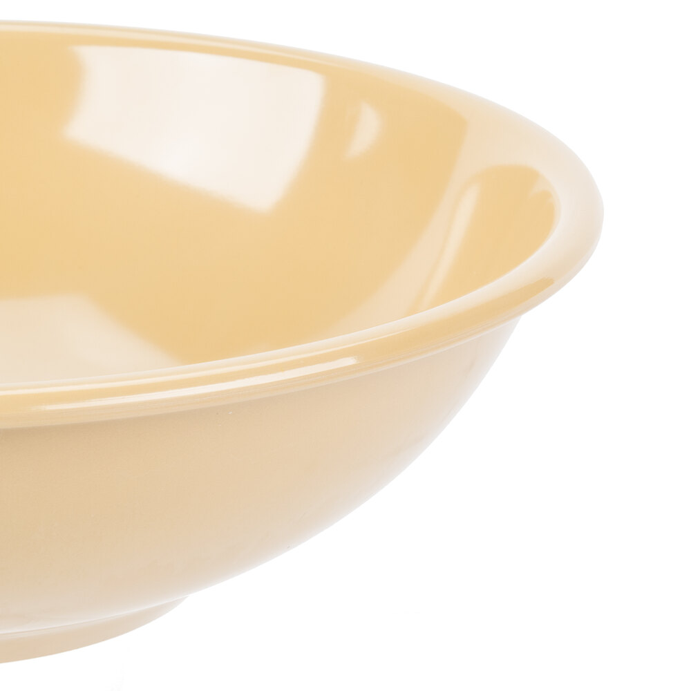 Tablecraft 282M Round 32 oz. Birch Melamine Bowl - 48/Case
