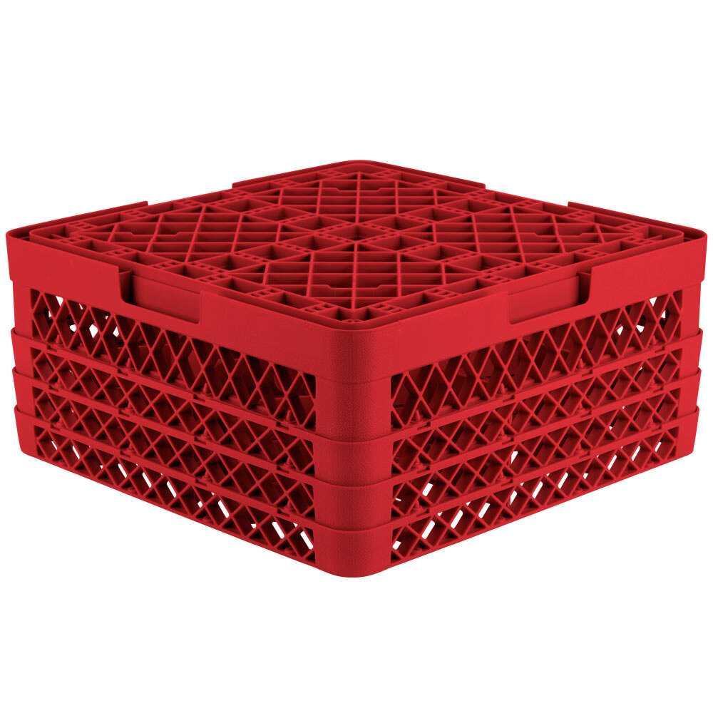 Vollrath TR18JJJ Traex® Rack Max Full-Size Red 12-Compartment 7 7/8 ...