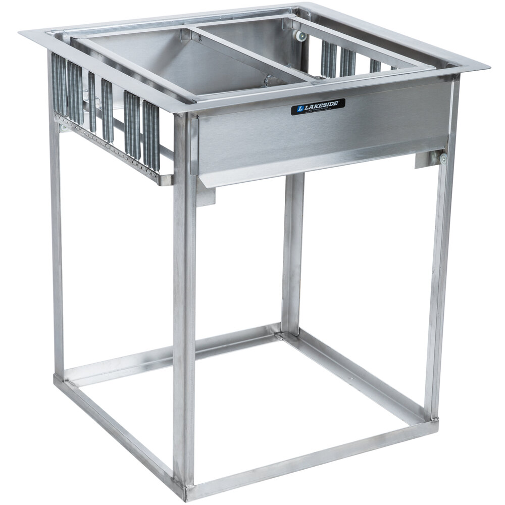 Lakeside 977 Stainless Steel Drop-In Glass Rack Dispenser - 25 3/16" x ...