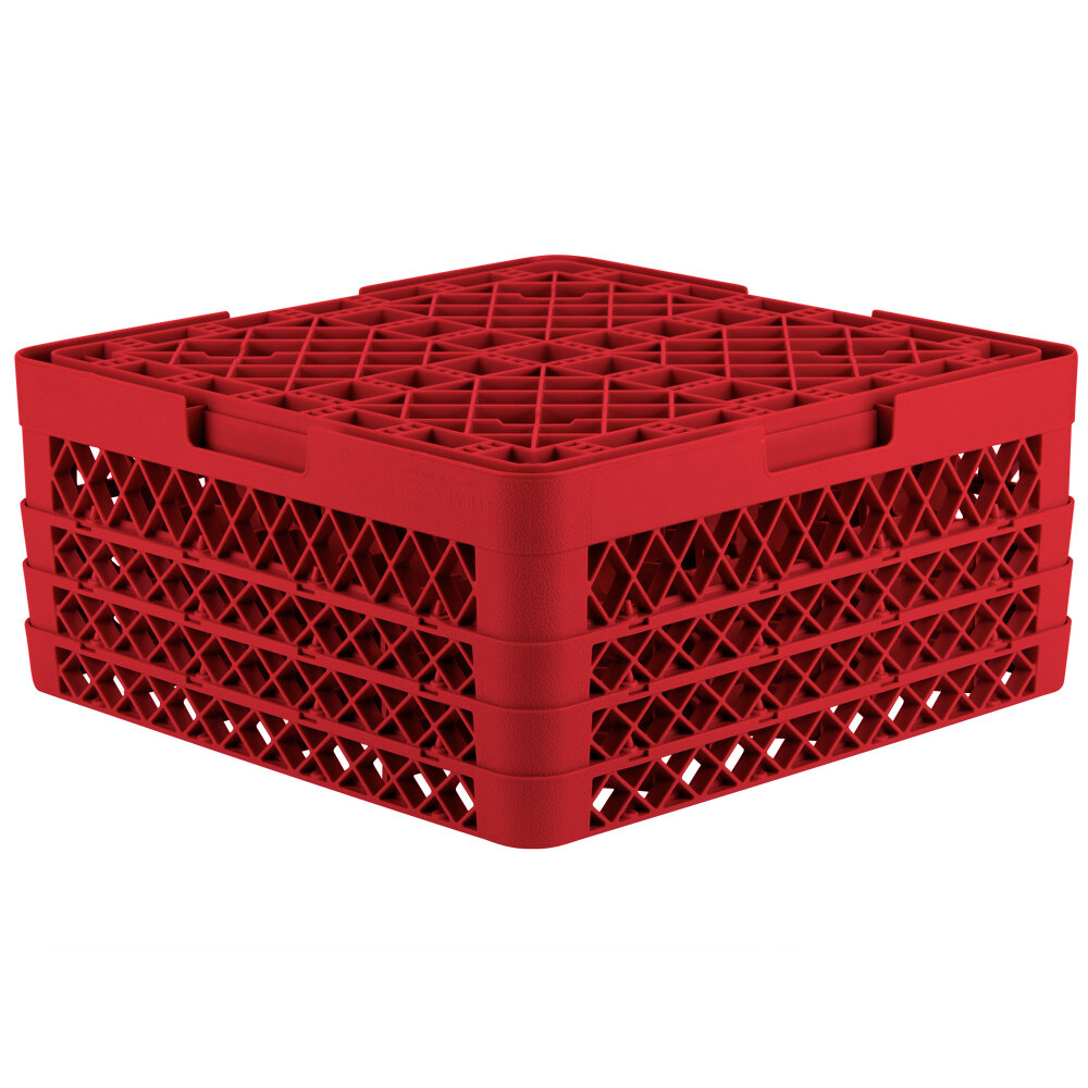 Vollrath TR12HHA Traex® Rack Max Full-Size Red 30-Compartment 7 7/8 ...