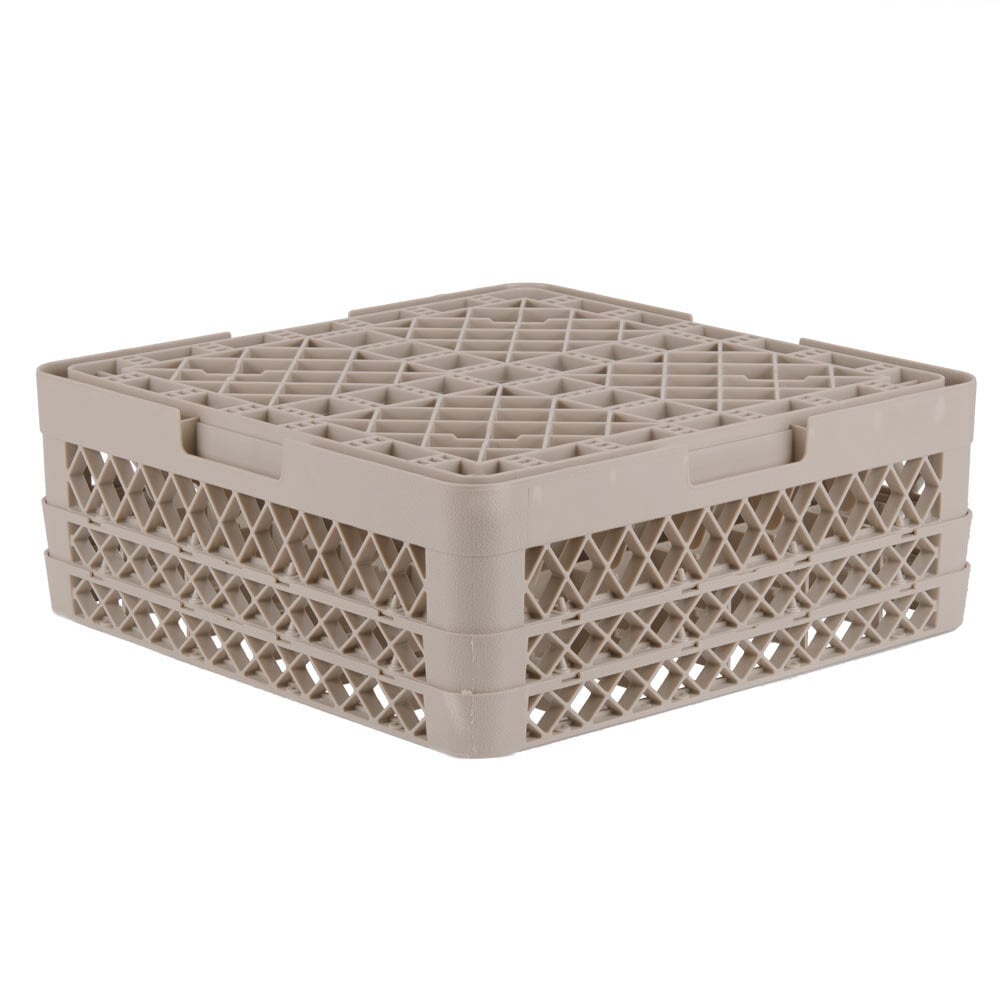 Vollrath TR7CC Traex® Full-Size Beige 36-Compartment 6 3/8" Glass Rack