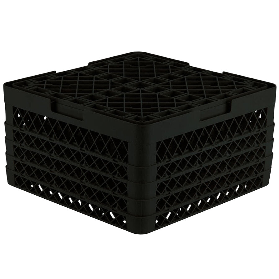 Vollrath TR9EEEEA Traex® Full-Size Black 49-Compartment 11" Glass Rack ...