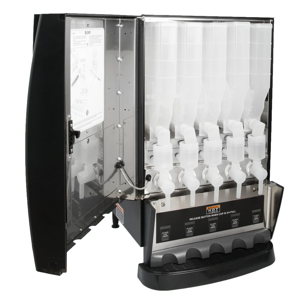 Bunn 38100.0003 iMIX-5S+ BLK Powdered Cappuccino Dispenser with 5 ...
