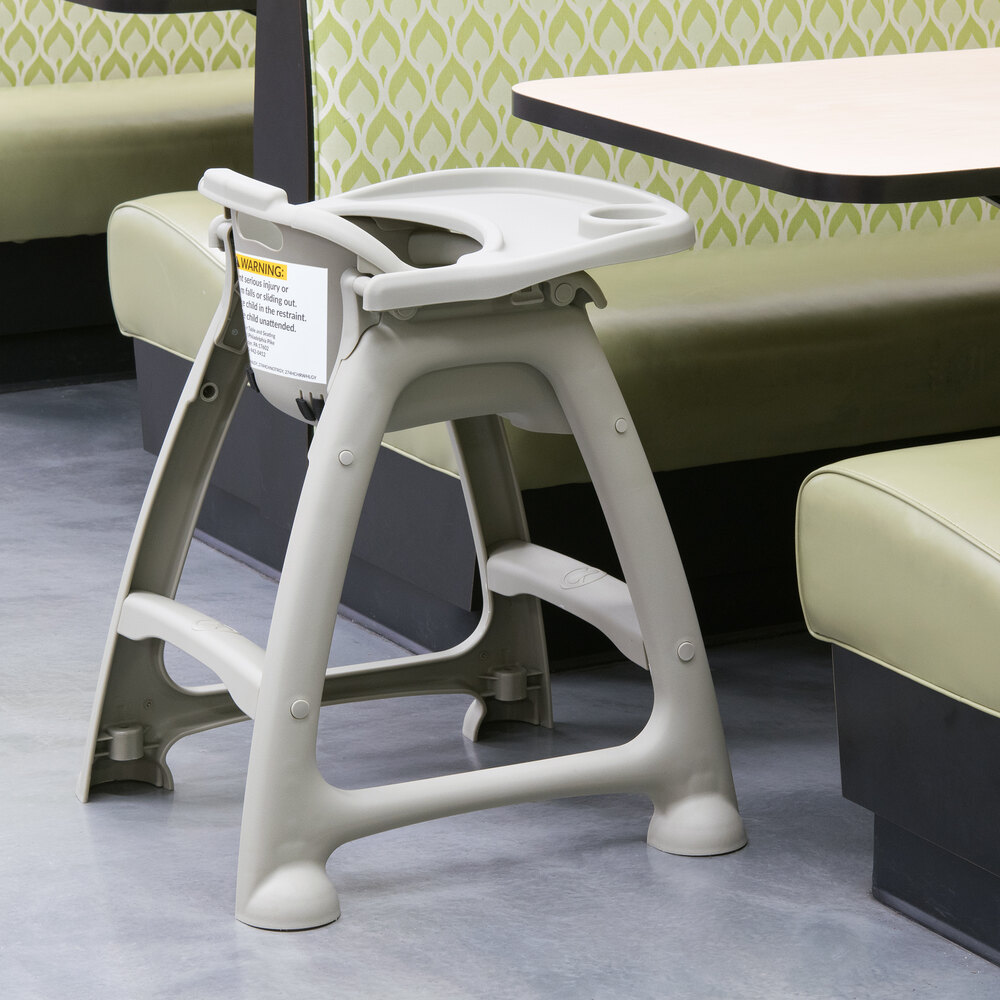 Lancaster Table & Seating Ready-To-Assemble Gray Polypropylene ...