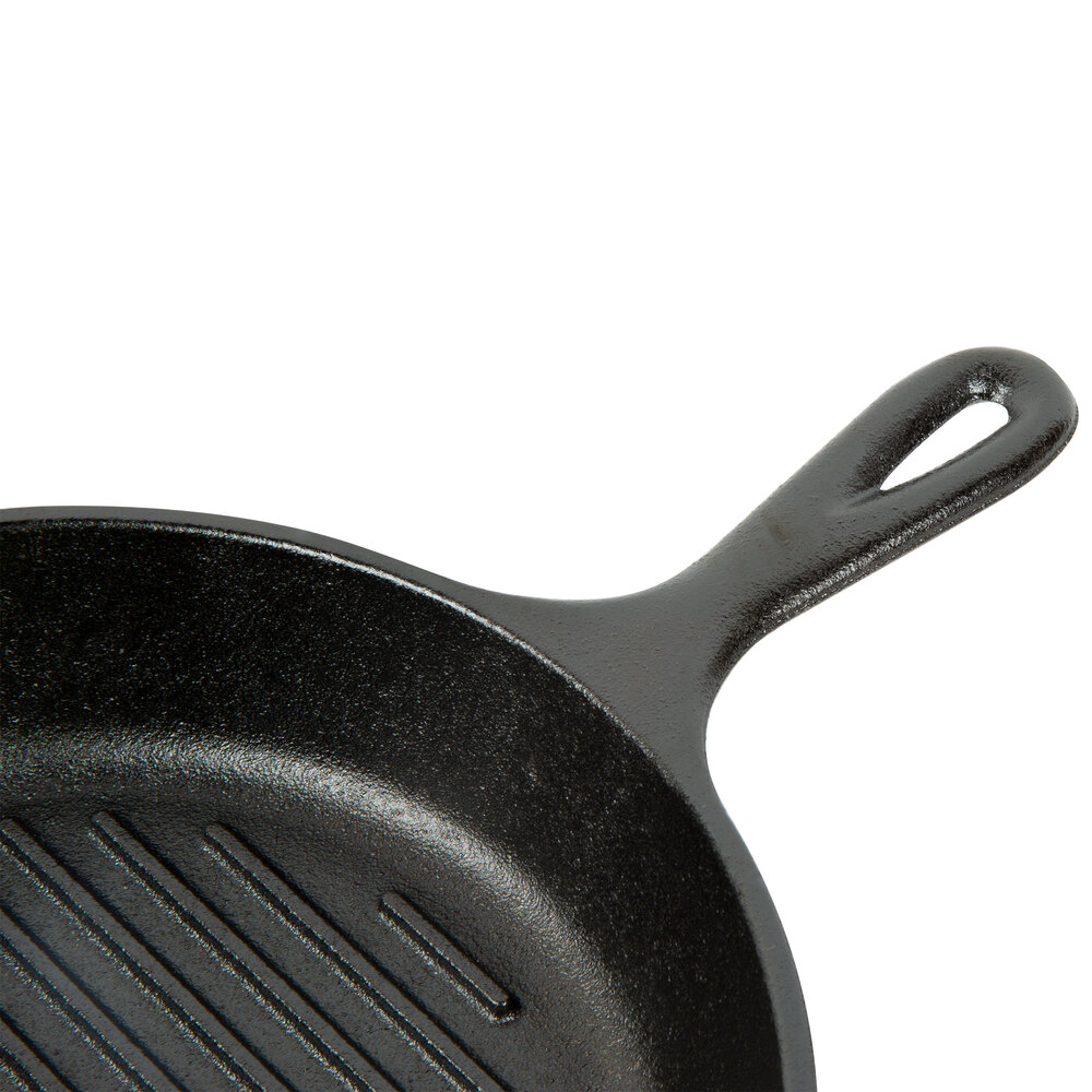 Lodge L8GP3 10 1/4" Pre-Seasoned Cast Iron Grill Pan