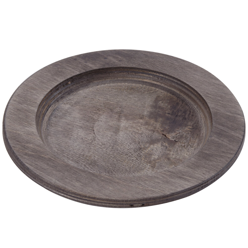 Lodge U3RP 8" Round Wood Underliner with Walnut Finish