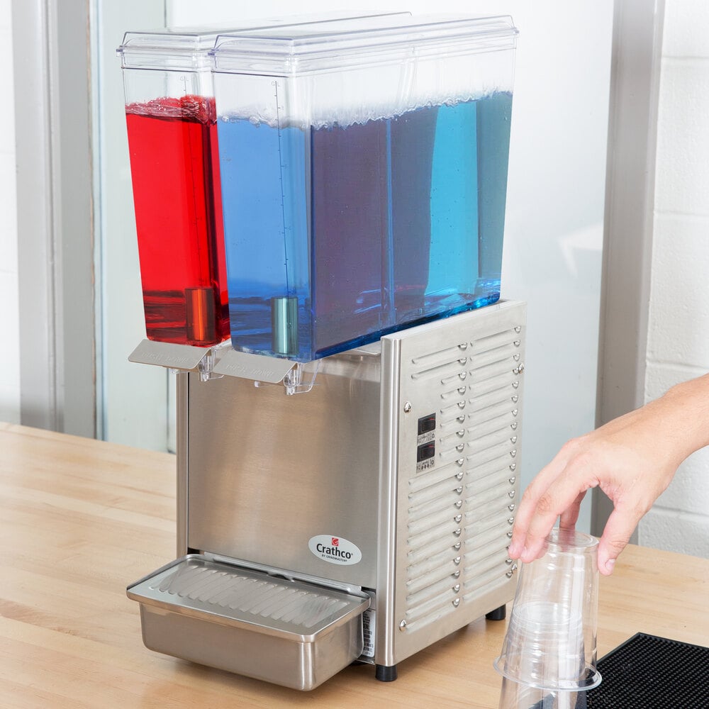 Crathco Mini-Twin E-293 Double 2.4 Gallon Bowl Stainless Steel Cold ...