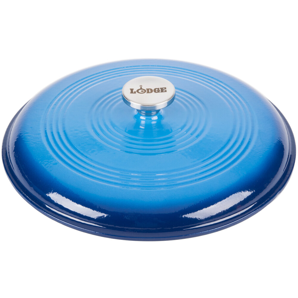 Lodge EC7D33 7.8 Qt. Caribbean Blue Color Enamel Dutch Oven