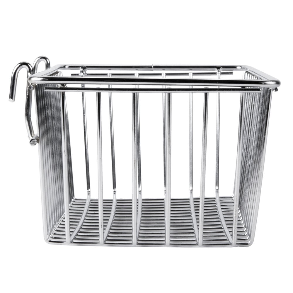 Regency Chrome Storage Basket for Wire Shelving - 17 3/8" x 7 1/2" x 5"