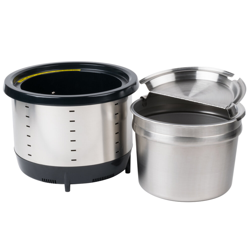 Vollrath 741101D Mirage 11 Qt. Silver Drop-In Induction Rethermalizer ...