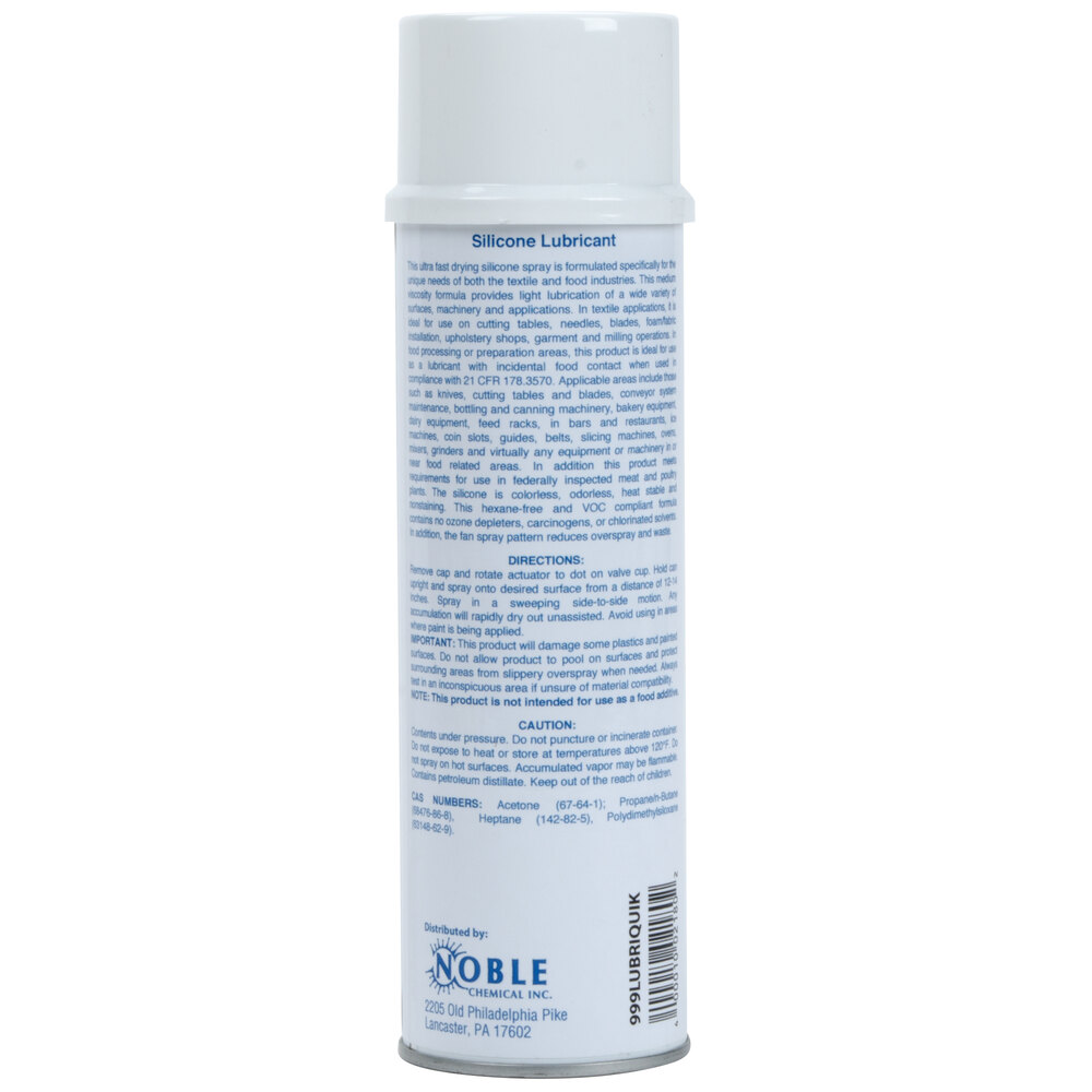 Food Grade Silicone Spray 11.5 oz. (Noble Chemical Lubriquik)