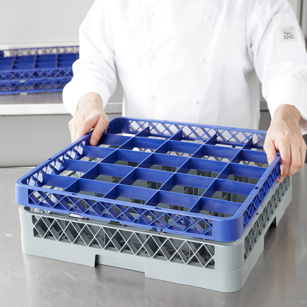 Noble Products 25-Compartment Blue Full-Size Glass Rack Extender