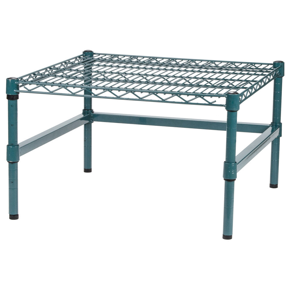 Regency Three-Sided Green Epoxy 24" x 24" Frame for Wire Shelving