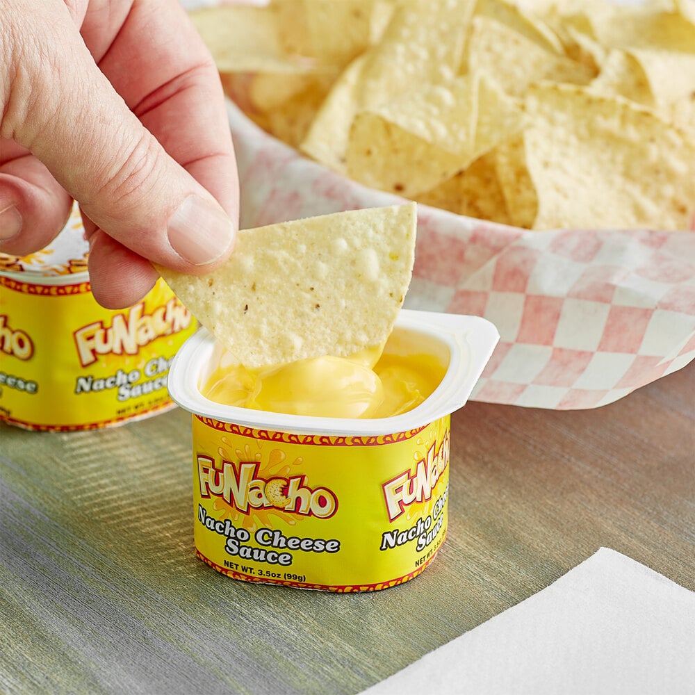FUNacho Individual Nacho Cheese Cups - 48/Case