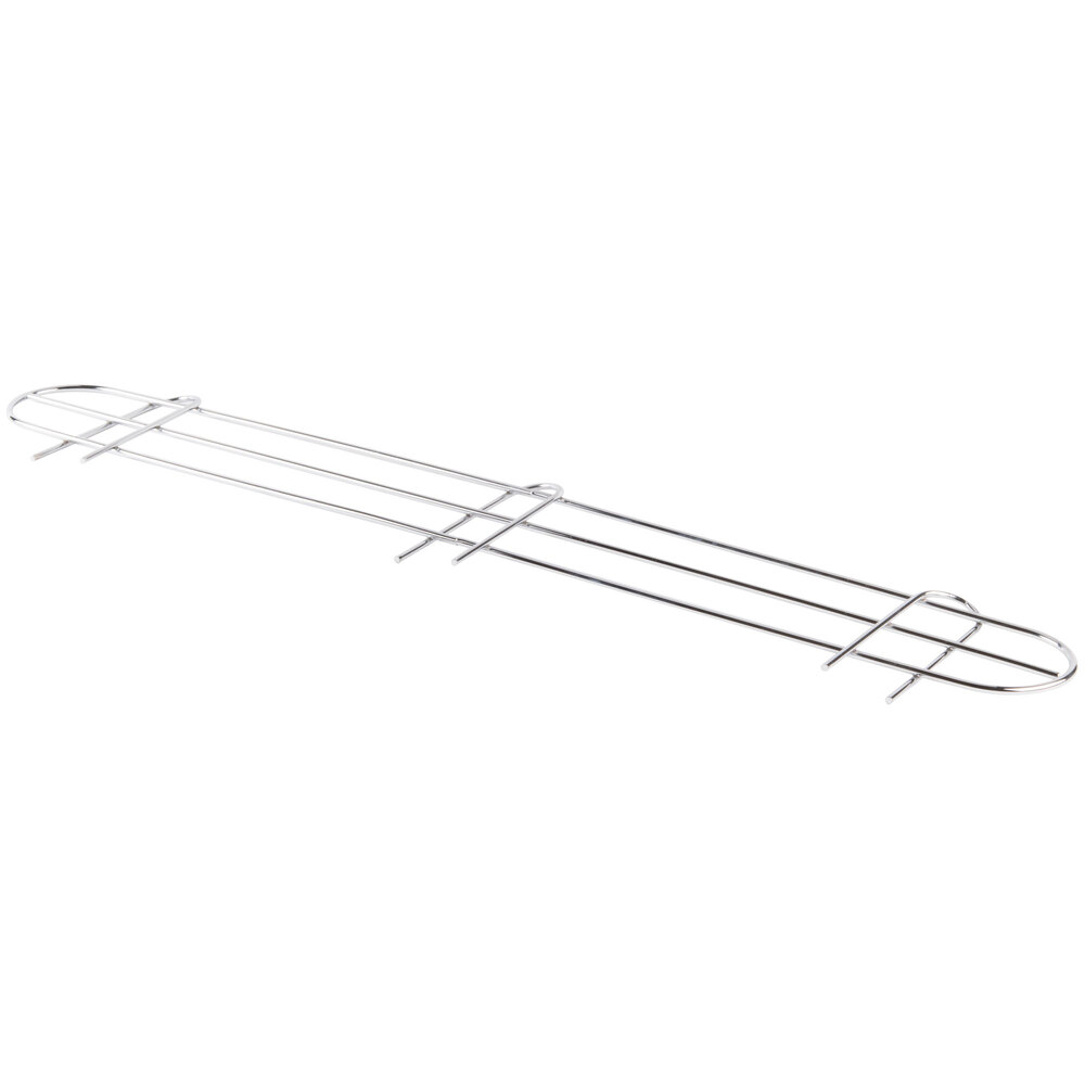 Regency 36" Chrome Wire Shelf Ledge for Wire Shelving - 36" x 4"