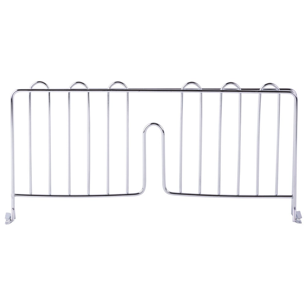 Regency 18" Chrome Wire Shelf Divider for Wire Shelving - 18" x 8"