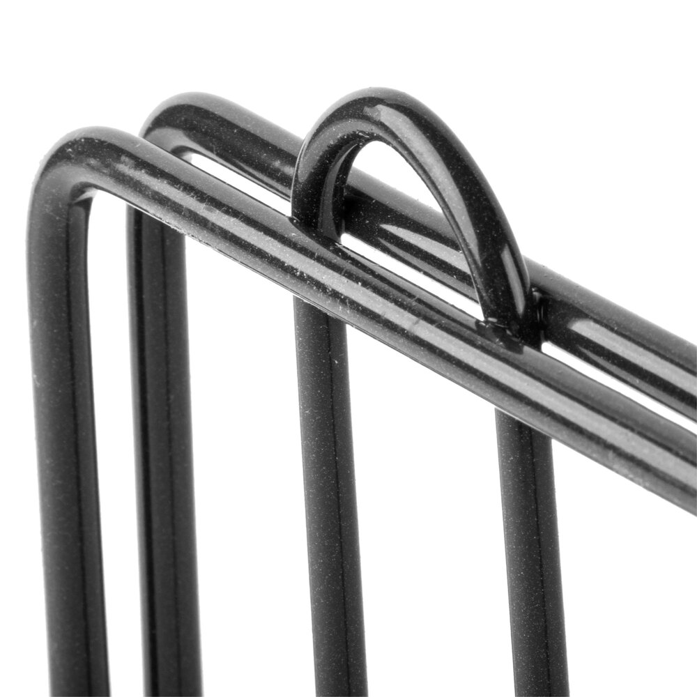 Regency 24" Black Epoxy Wire Shelf Divider for Wire Shelving - 24" x 8"