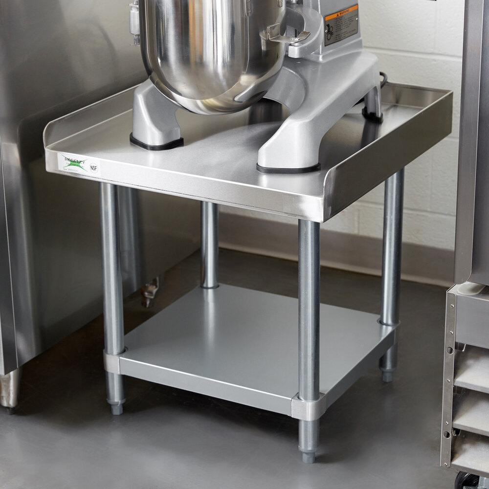 Regency 24" x 24" 16-Gauge Stainless Steel Equipment Stand with ...