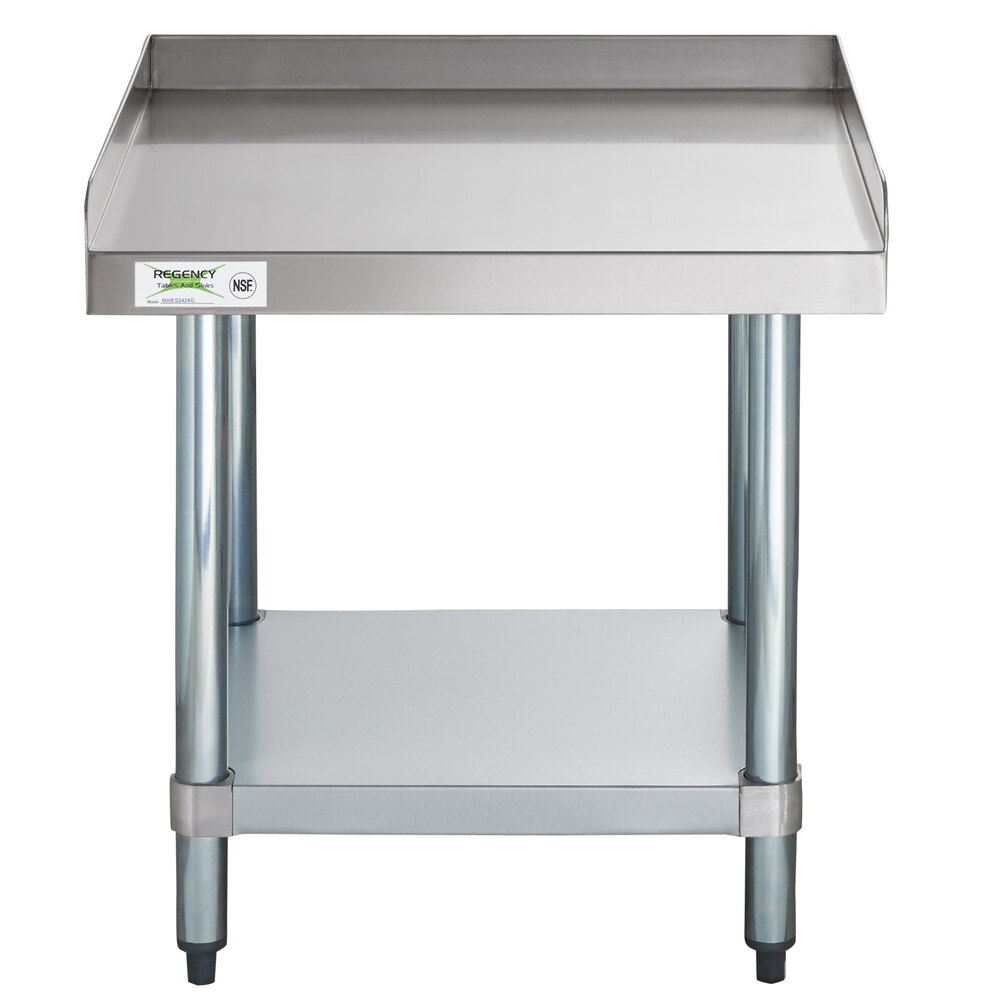 Regency 24" x 24" 16-Gauge Stainless Steel Equipment Stand with ...