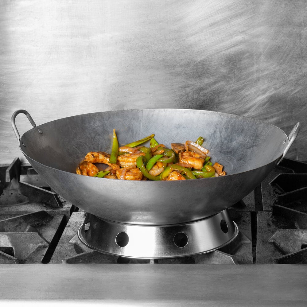 Town 34716 16" Hand Hammered Cantonese Wok