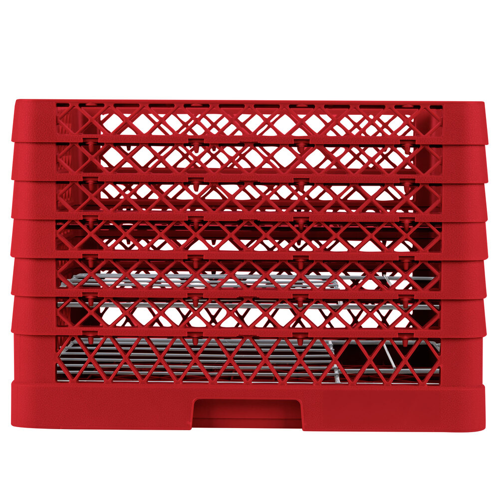 Vollrath PM0912-6 Traex® Plate Crate Red 9 Compartment Plate Rack ...