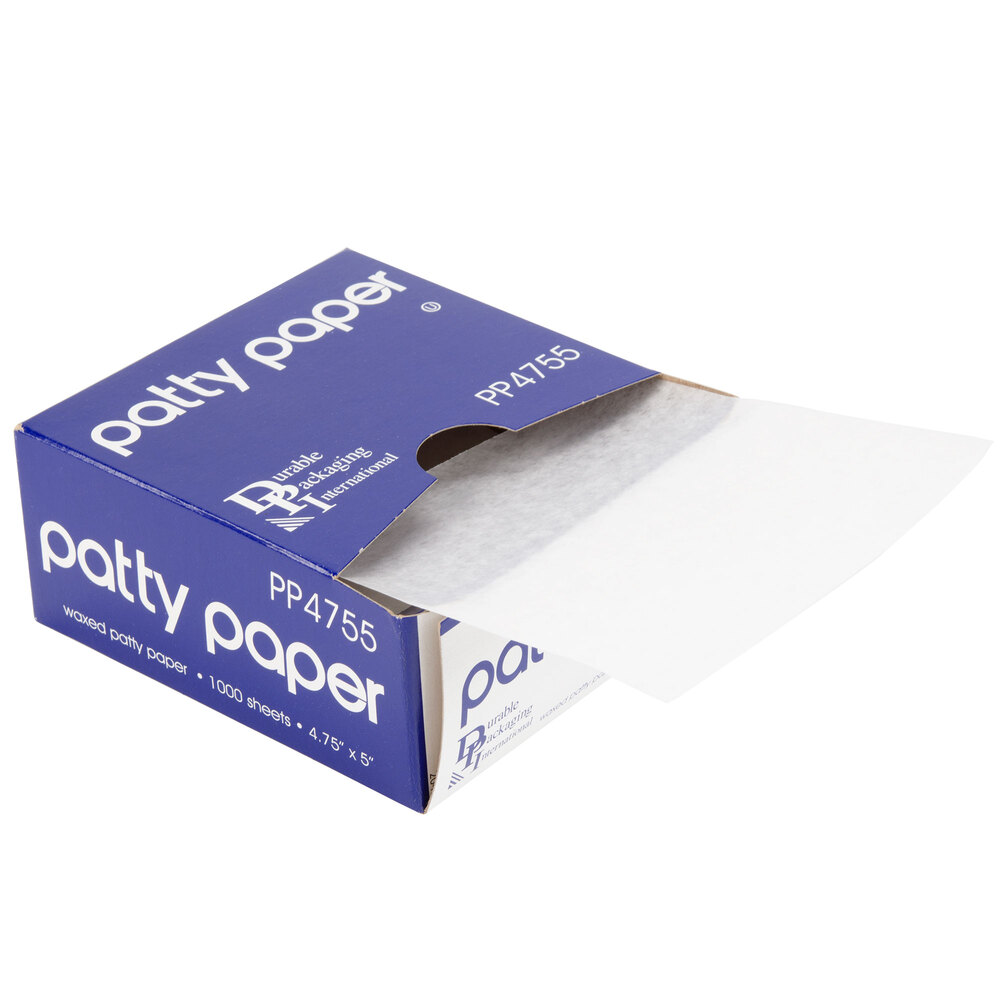 Durable Packaging 4 3/4" x 5" Patty Paper