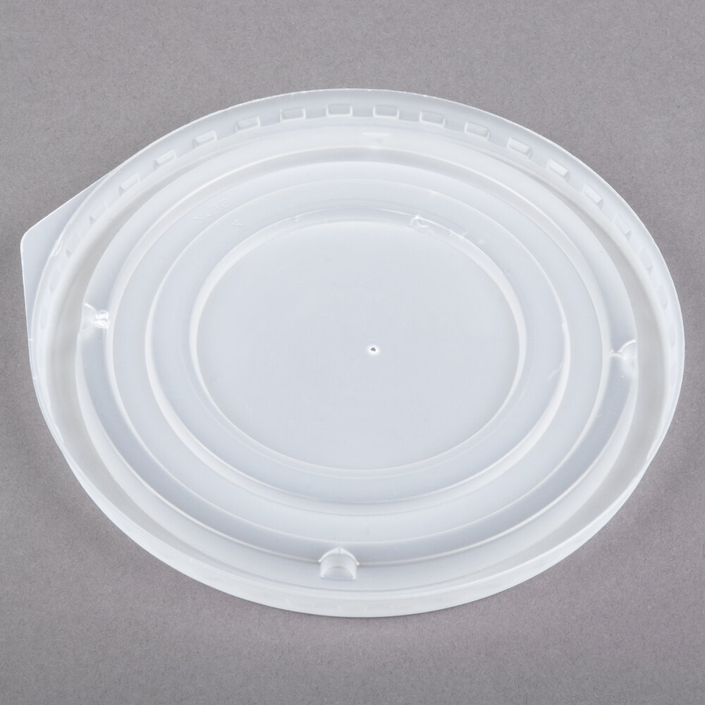 Dinex DX21359000 Translucent Disposable Lid for Aladdin 8 oz. Bowl ...