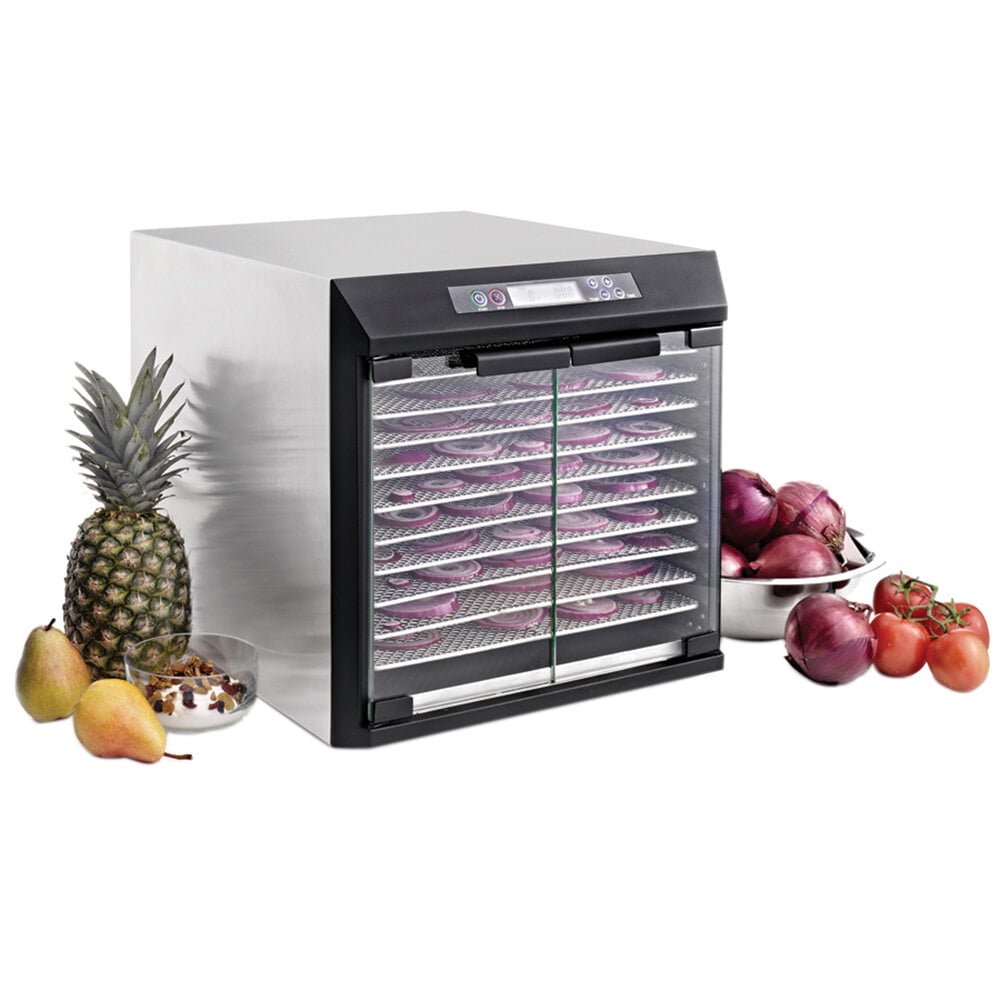 Excalibur EXC10EL 10-Tray Stainless Steel Food Dehydrator with Armored ...