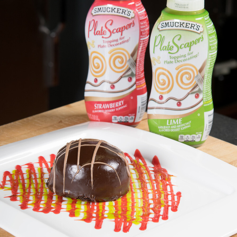 plate scrapers dessert topping