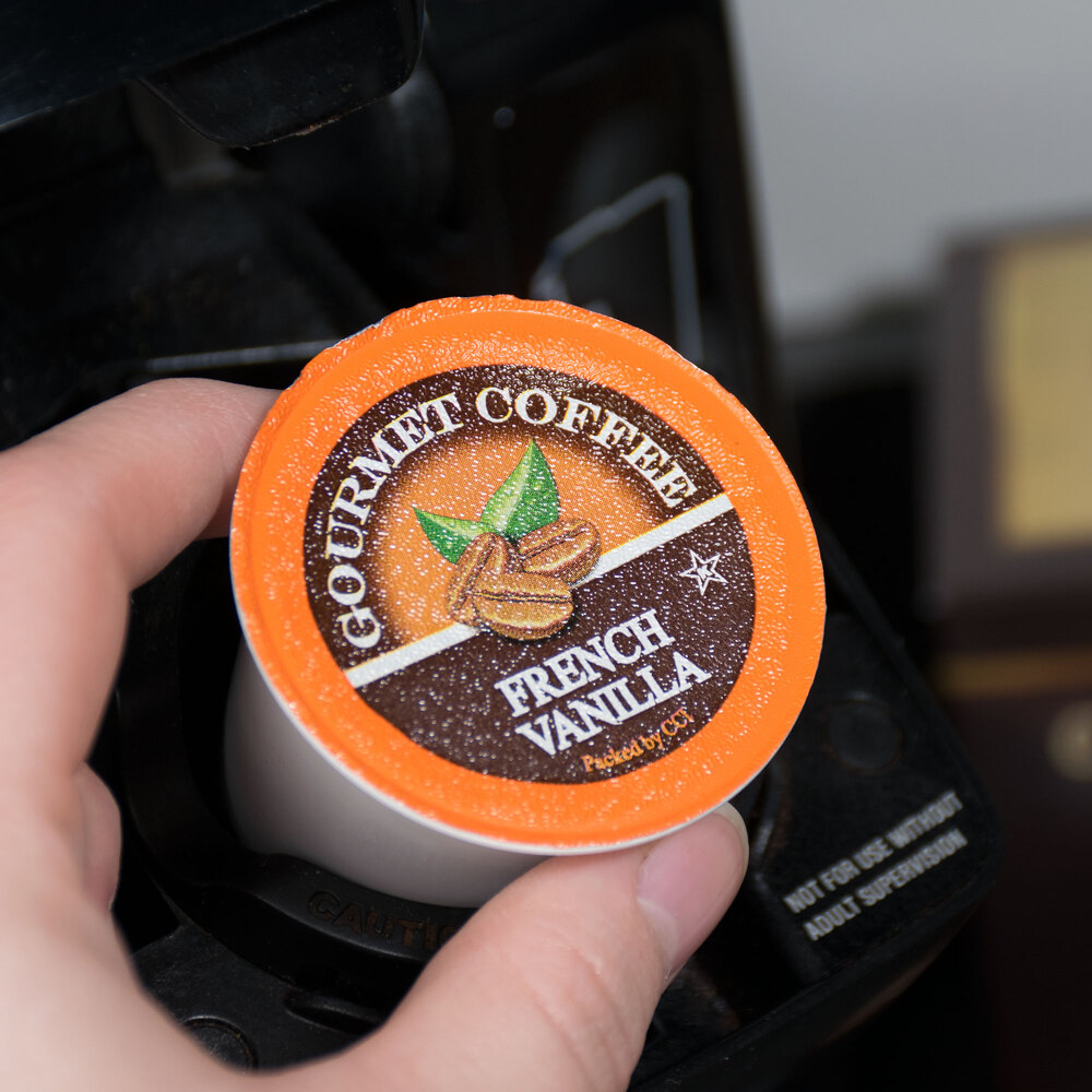 Caffe de Aroma French Vanilla Coffee Single Serve Cups - 12/Box