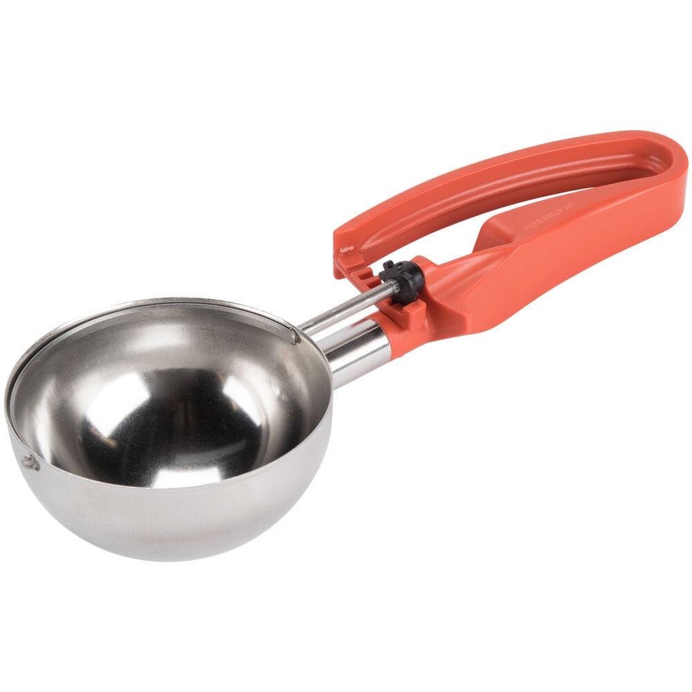 Vollrath 47388 8 oz Squeeze Disher Portion Scoop - Orange #4