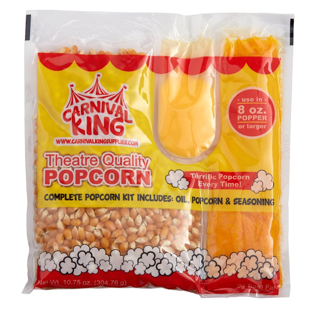 All In One Popcorn Kit (8 - 10 oz. Poppers) - 24/Case