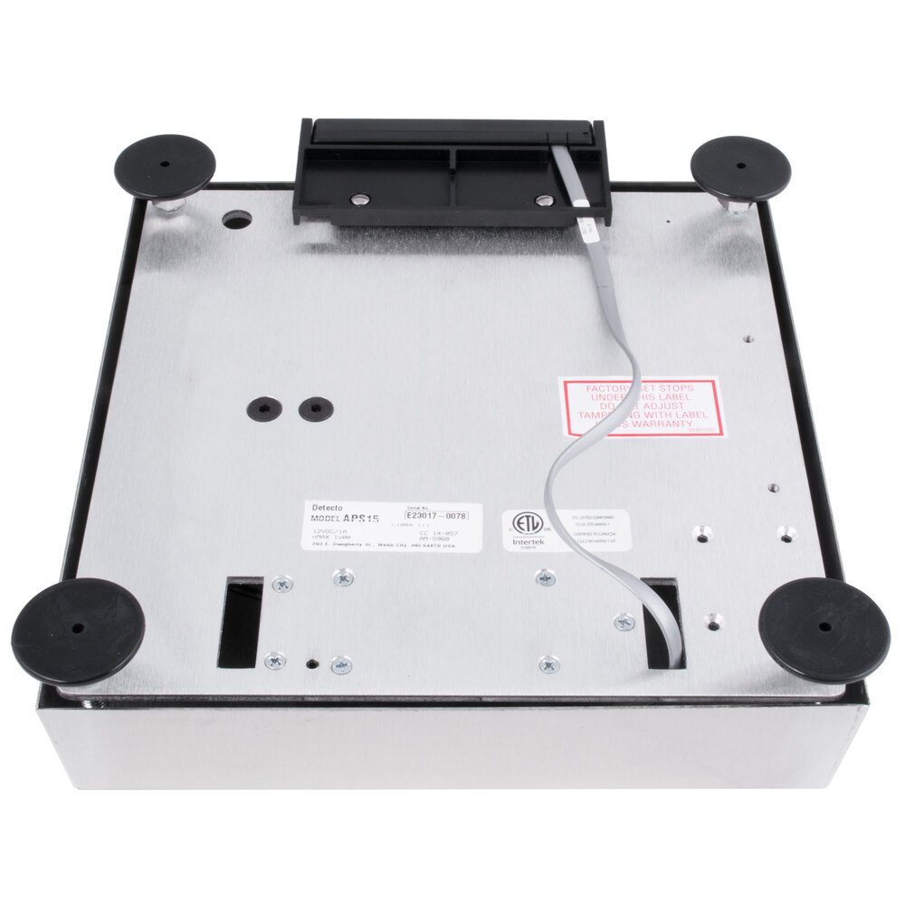 Cardinal Detecto APS15 15 lb. Point of Sale Scale with 10" x 10" Platform