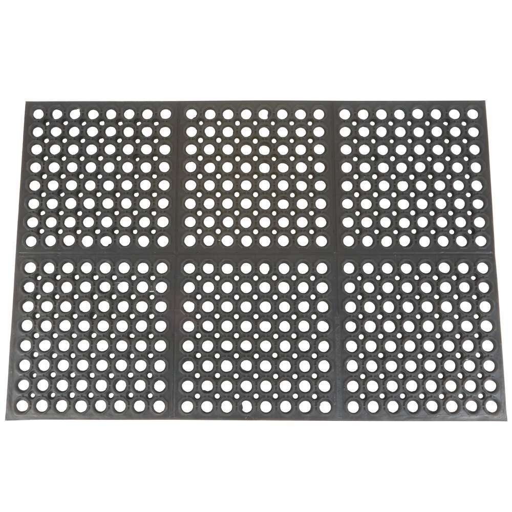 Cactus Mat 3525-C4 VIP TuffDek 3' x 2' Black Heavy-Duty Rubber Anti ...