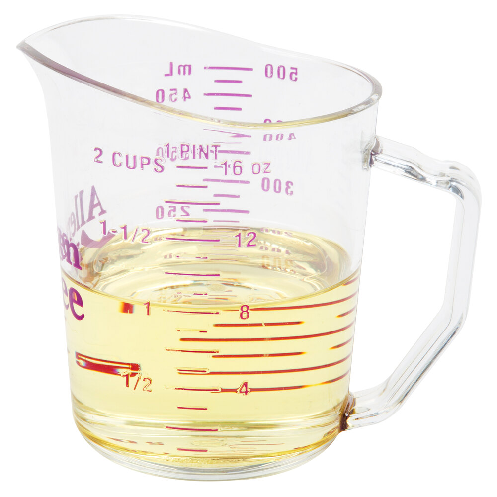 Cambro 50MCCW441 Camwear 1 Pint Allergen Free Purple Measuring Cup