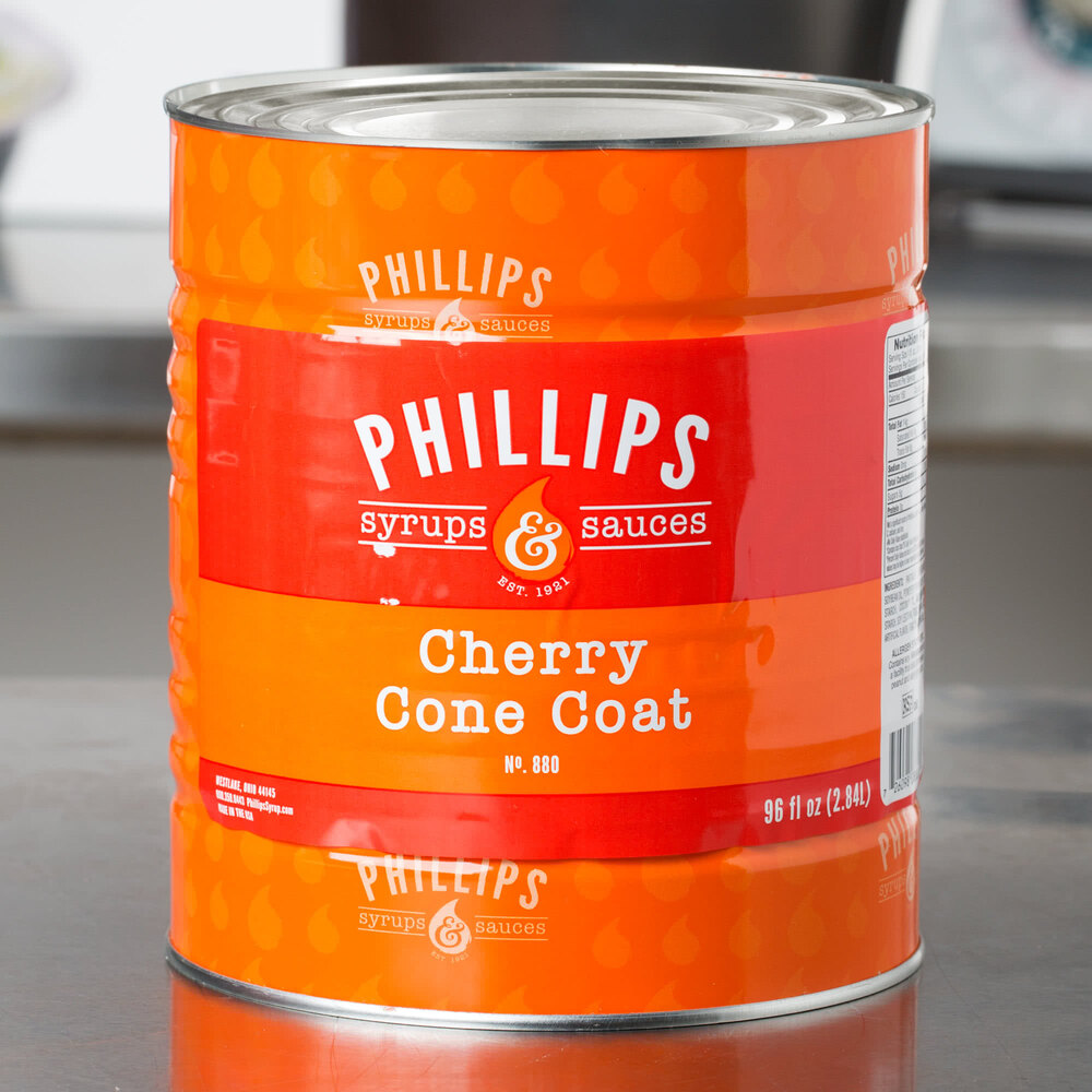 Phillips Cherry Ice Cream Shell Coating - #10 Can