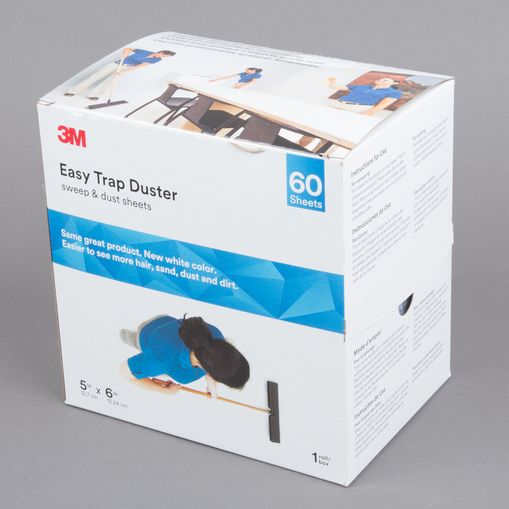 3M 59032W Easy Trap 5" x 6" x 30' Duster Sheet Roll - 8/Case
