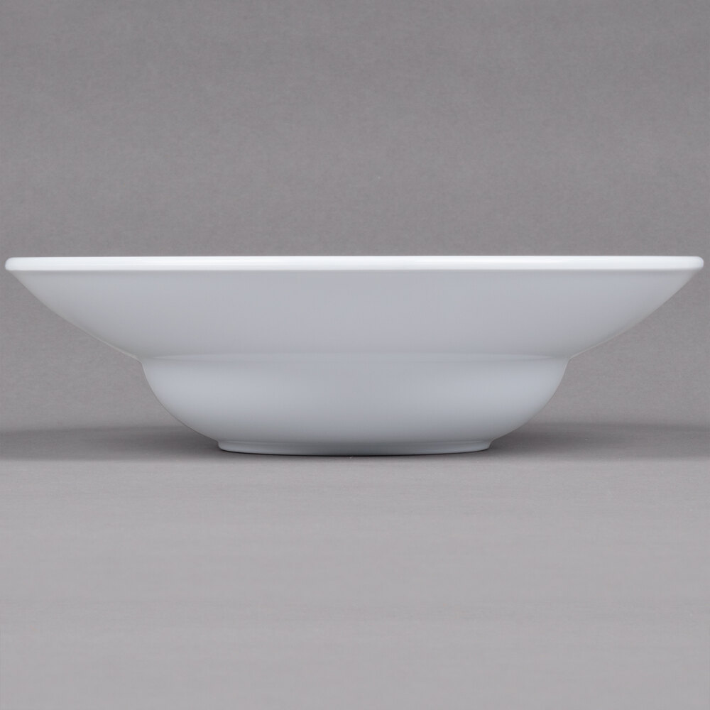 GET B-16-MN-W Minski 16 oz. White Melamine Textured Rim Bowl - 12/Case