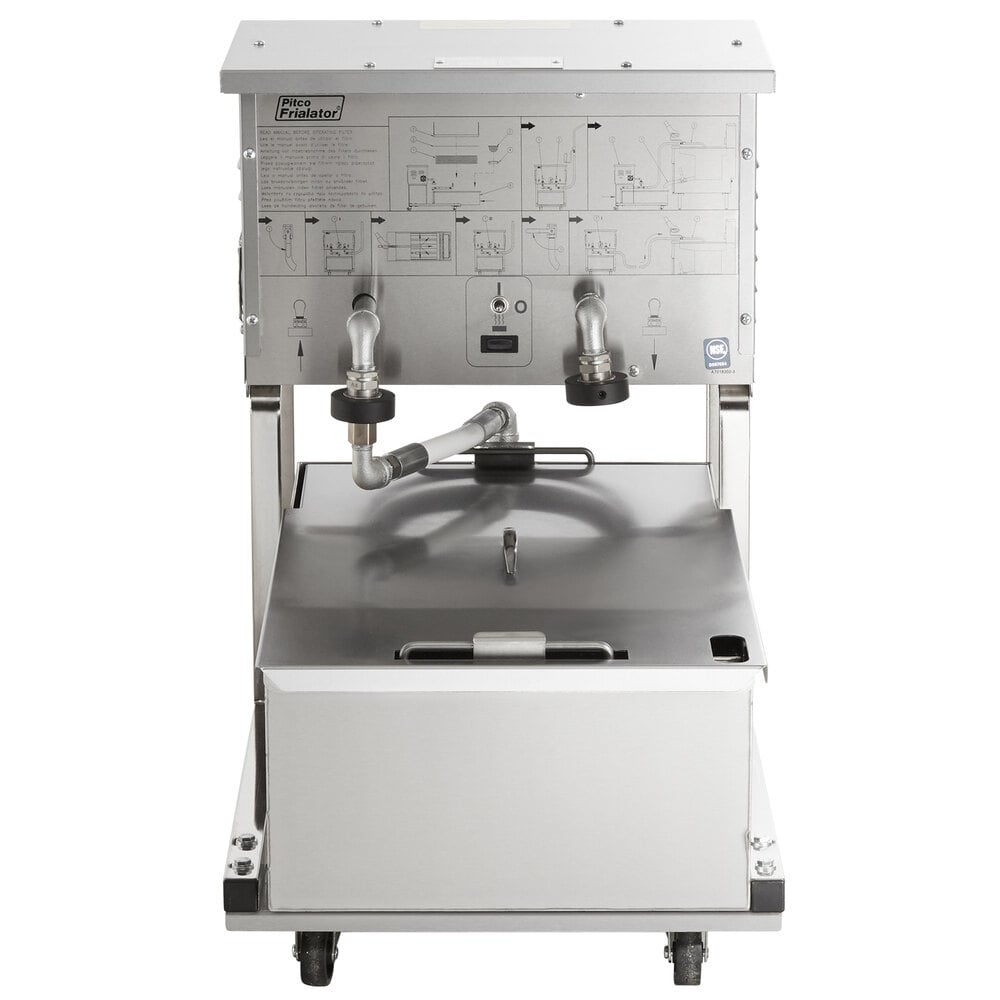 Pitco P14 55 lb. Portable Fryer Oil Filter Machine - 120V