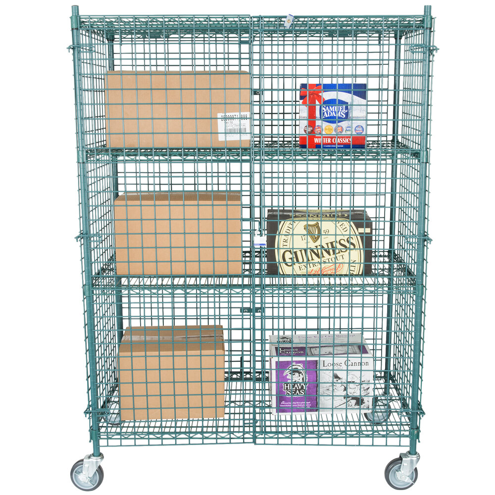Regency NSF Green Wire Security Cage - 24" x 48" x 61"