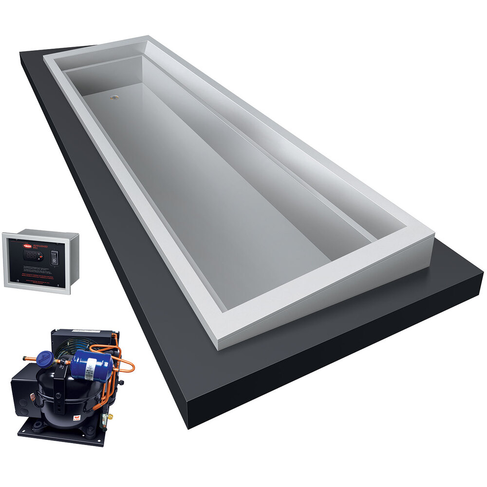 Hatco CWBR-6 Six Pan Slanted Refrigerated Drop-In Cold Food Well with ...