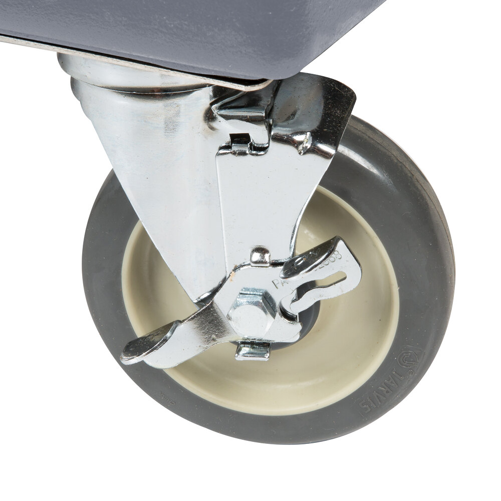 Cambro BC235 Granite Gray Three Shelf Service Cart - 37 1/4" x 21 1/2 ...