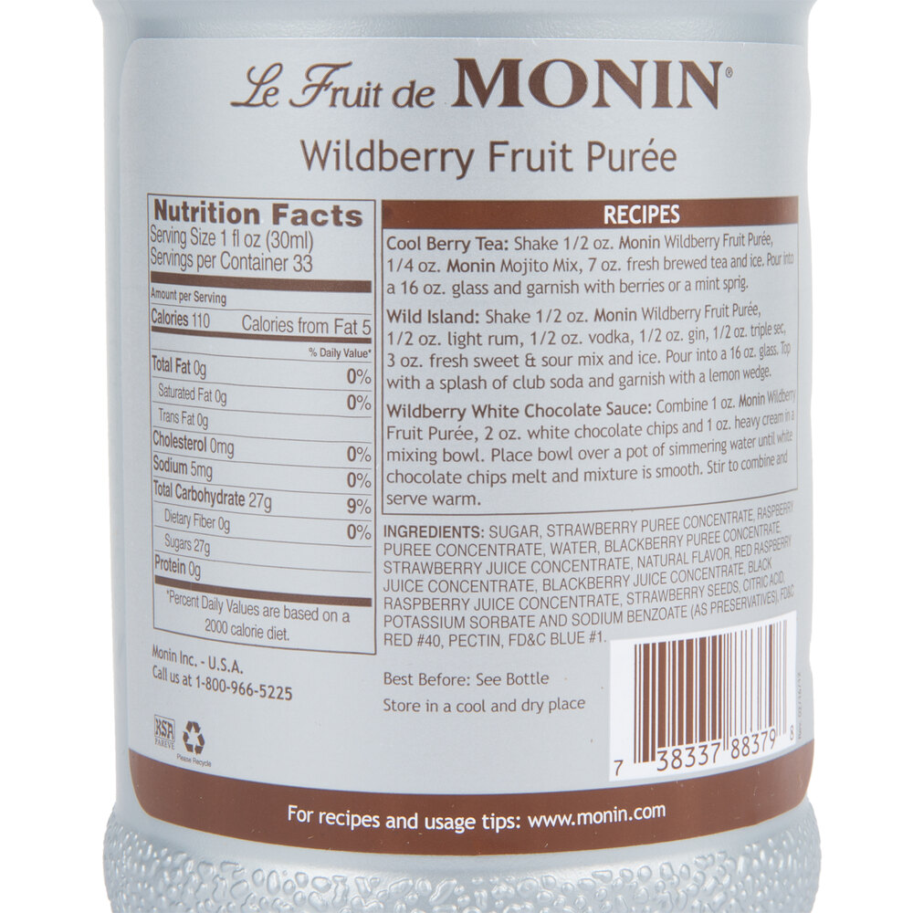 Monin 1 Liter Wildberry Fruit Puree