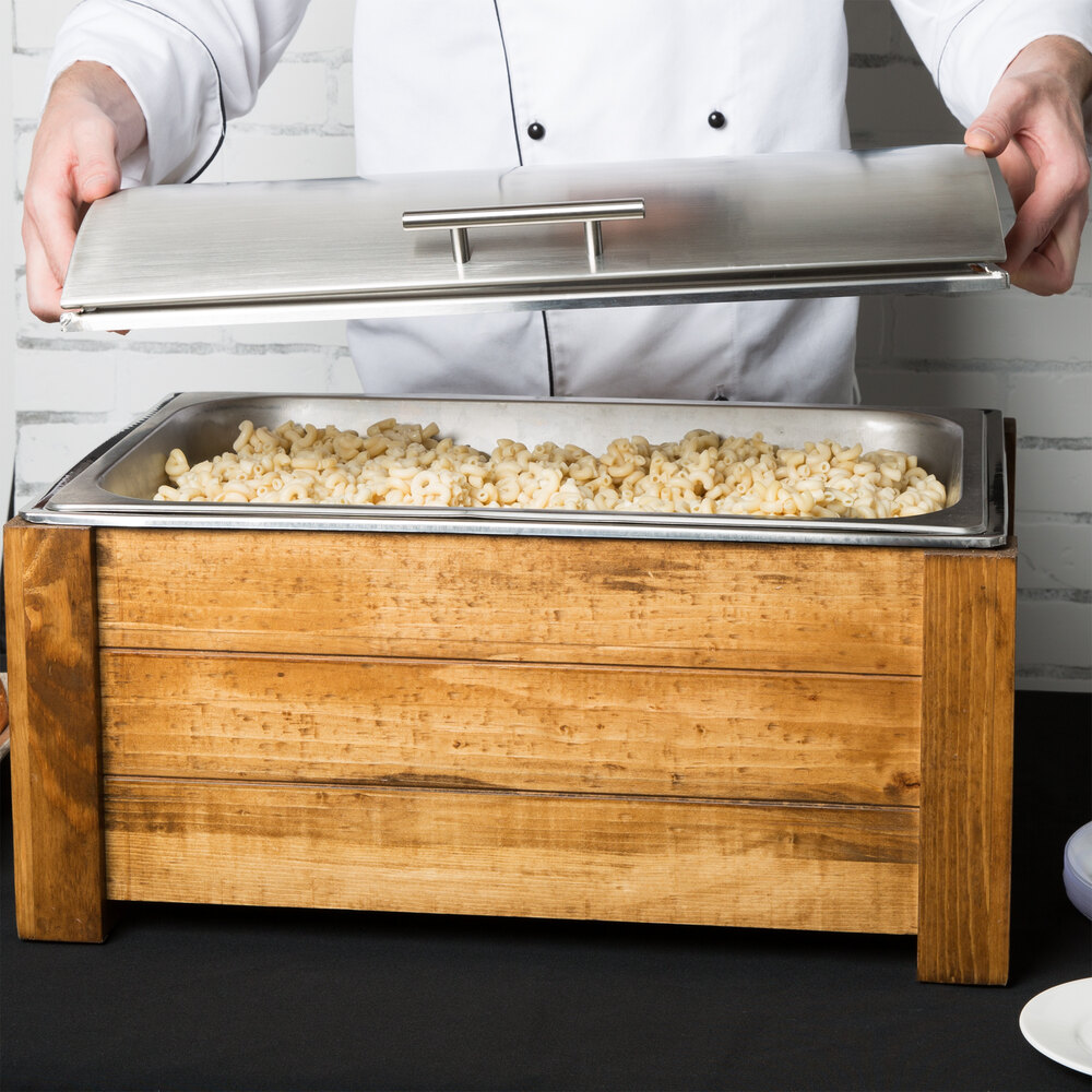 Cal-Mil 3429-99 Madera Chafer with Lid - 23" x 14 1/2" x 13 1/2"