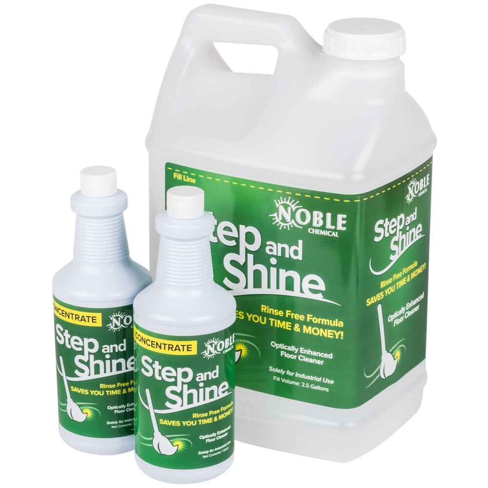 Noble Chemical Step and Shine Concentrated Floor Cleaner Kit