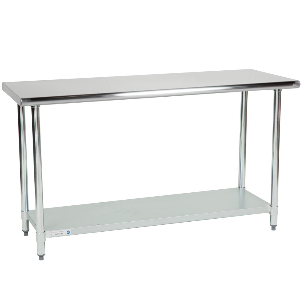 Steelton Stainless Steel Work Table w/ Undershelf (24" x 60")