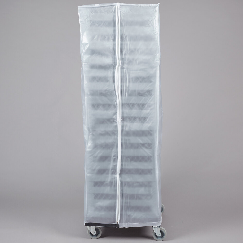 Noble Products 60" Translucent Vinyl Glass Rack Dust Cover with Zipper