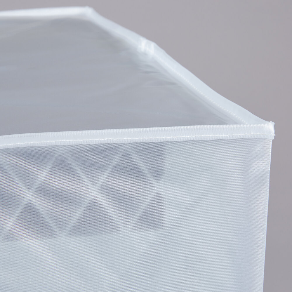 Noble Products 60" Translucent Vinyl Glass Rack Dust Cover with Zipper